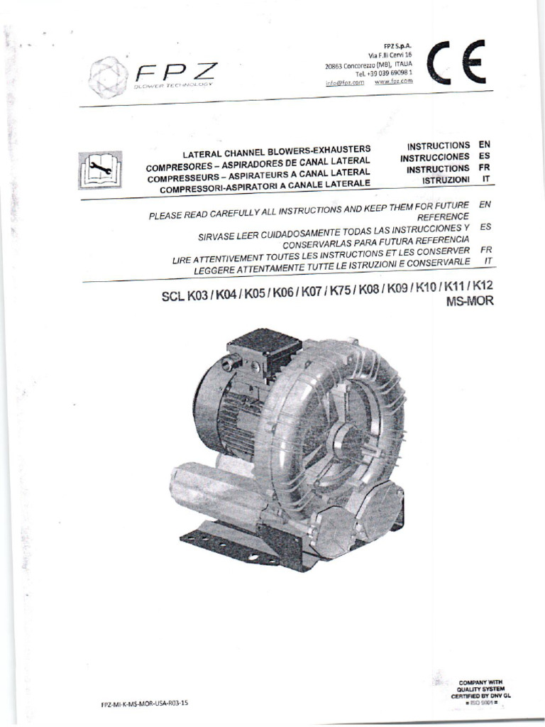 Blower Manual | PDF