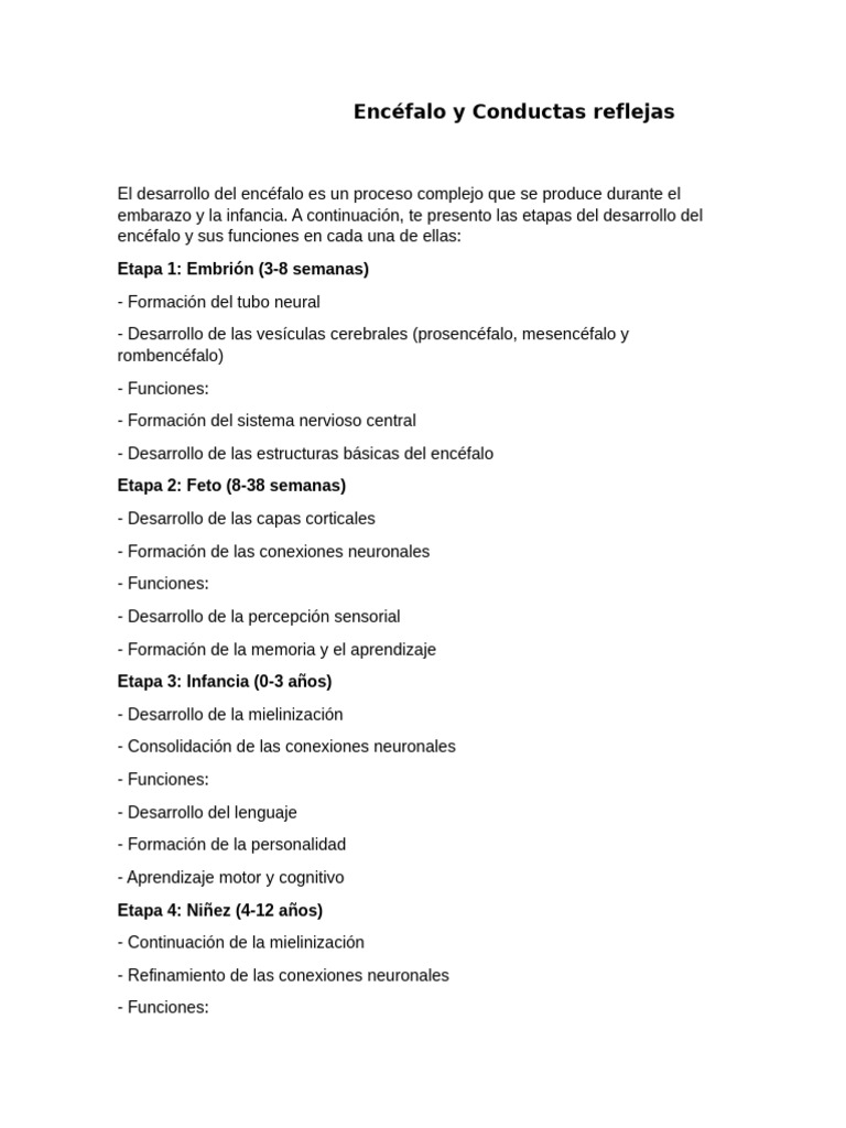 Encefalo y Reflejos 2 | PDF | Cerebro | Las emociones