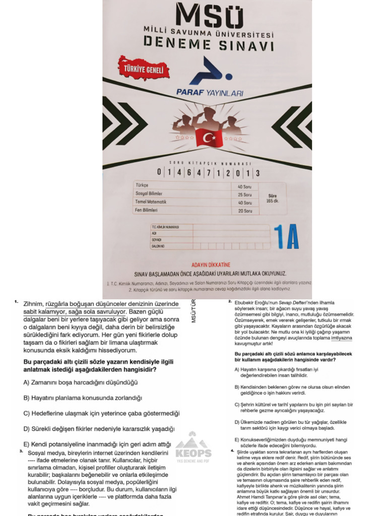 Paraf TG Msü 2025 | PDF