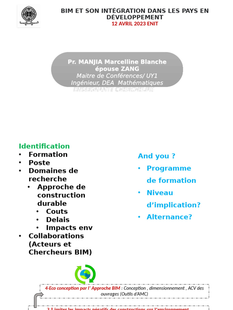 Intégration du BIM en Afrique | PDF | Building information modeling ...