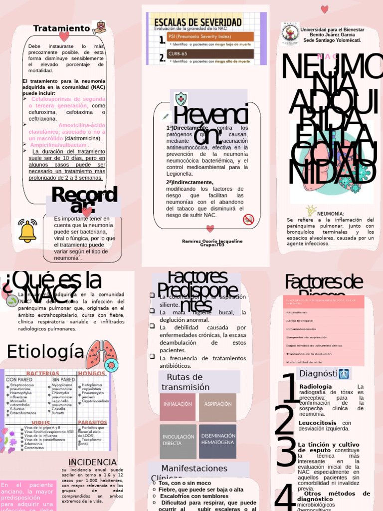 triptico NAC-1 | PDF | Neumonía | Enfermedades y trastornos