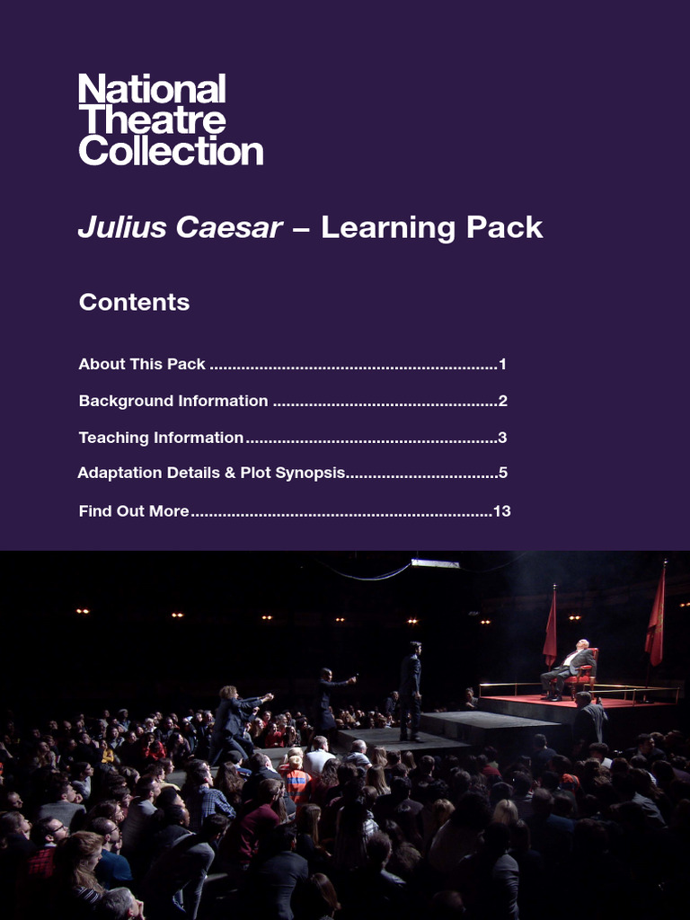 Julius Caesar Learning Pack Overview | PDF | Mark Antony | Julius Caesar