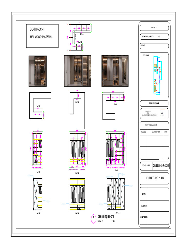 Dark Brown Wooden Door Design Plan | PDF | Architectural Elements ...