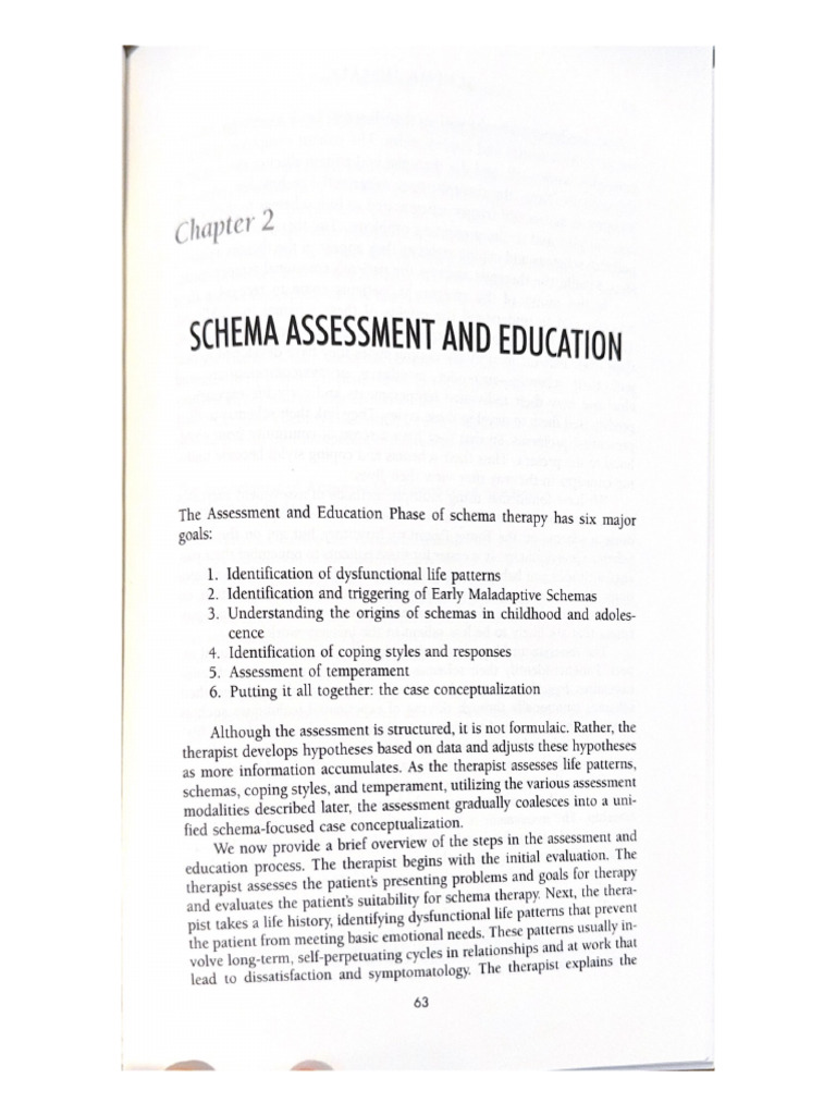 Chapter 2 Schema Therapy - 1 | PDF