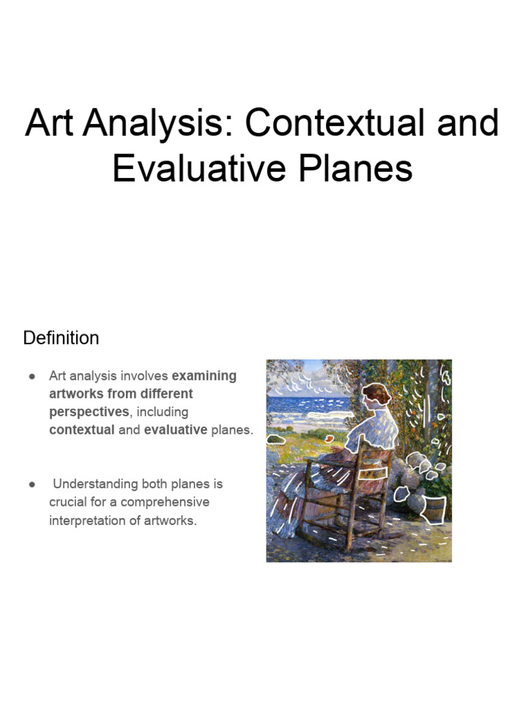Art Analysis: Contextual vs Evaluative | PDF | Cubism | Paintings