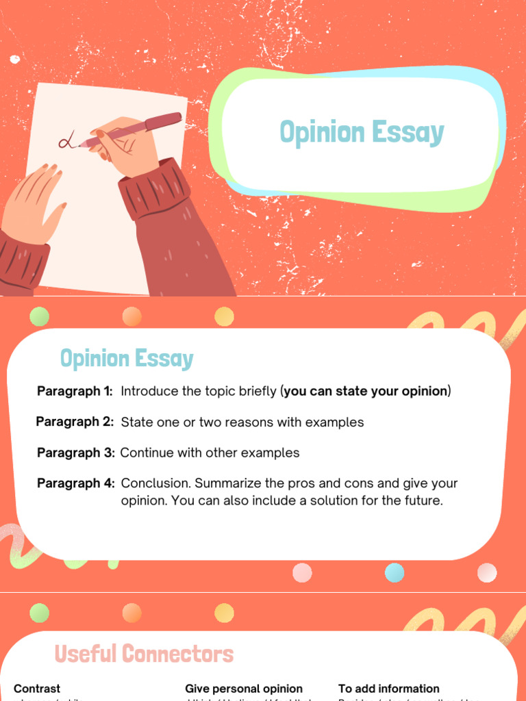 How to Write an Opinion Essay | PDF