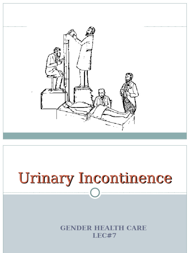 Understanding Urinary Incontinence | PDF | Urinary Incontinence | Urination