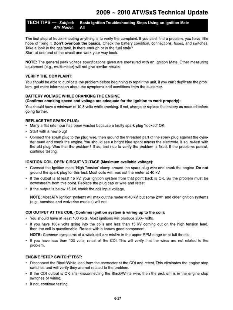 Ignition Test Sheet | PDF