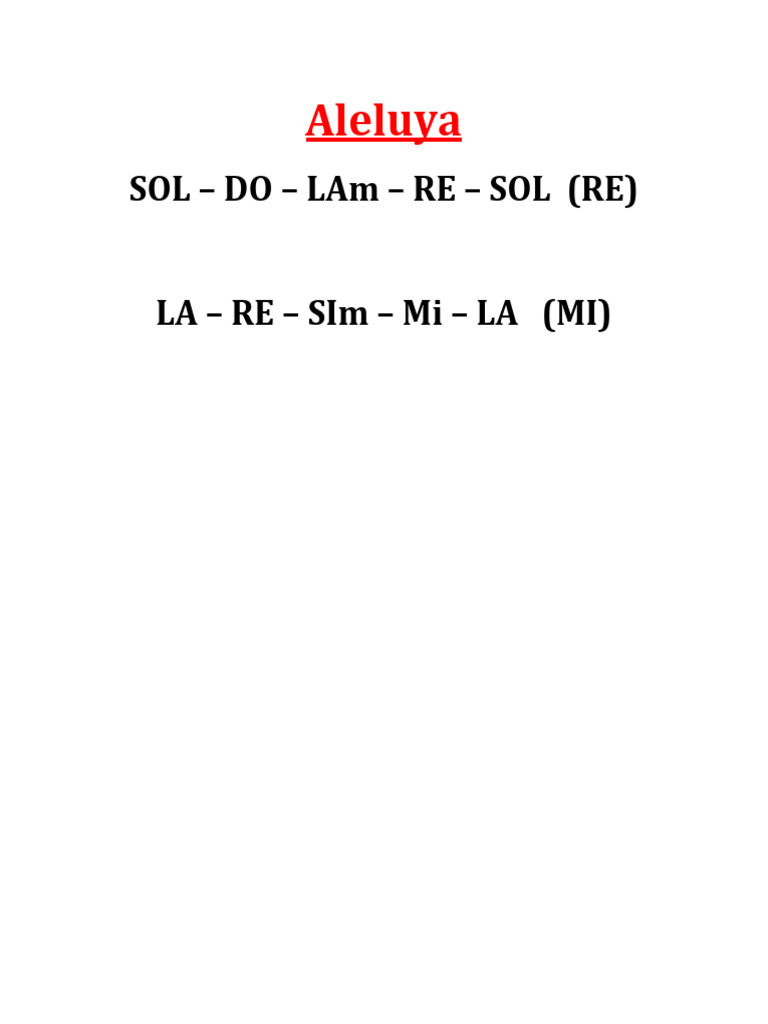 Aleluya | PDF