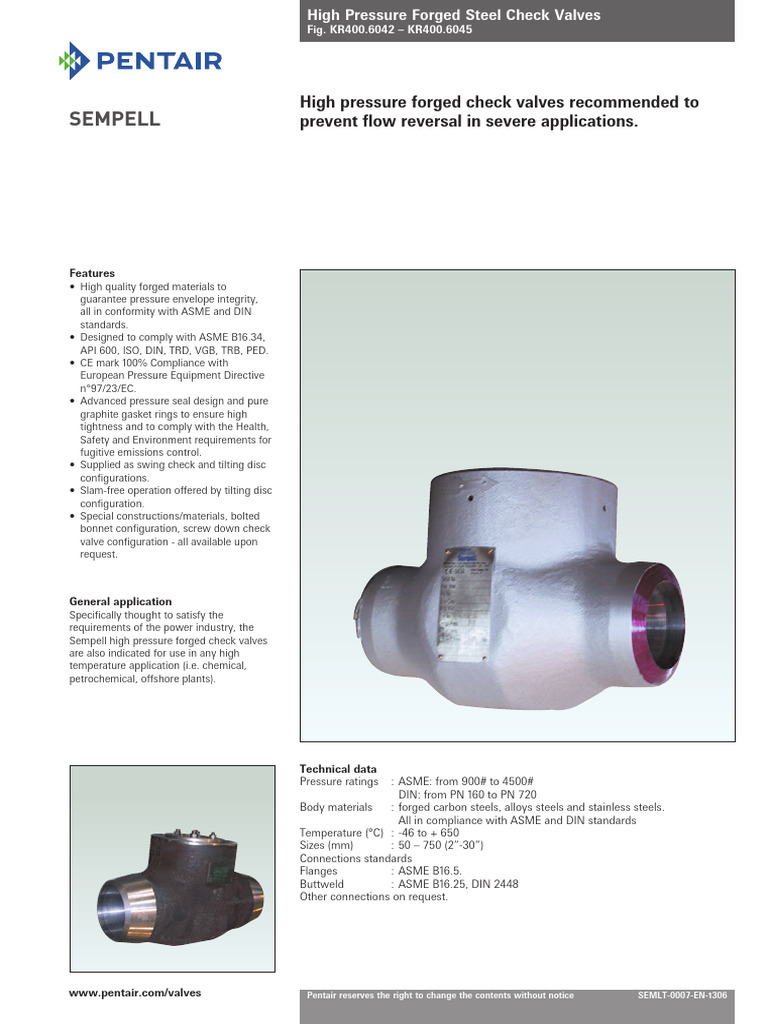 Cat - KR400 Semlt 0007 en | PDF | Valve | Gas Technologies
