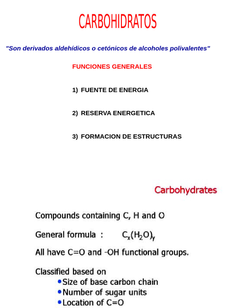 Estructura de Carbohidratos | PDF