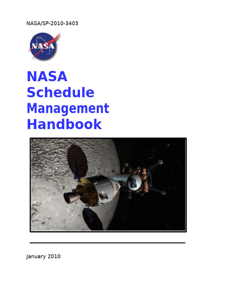 Nasa 2010 Schedule Management Handbook Pdf Project Management Nasa