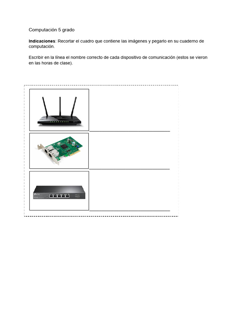 Compu - Tarea 1 - 5to Grado | PDF