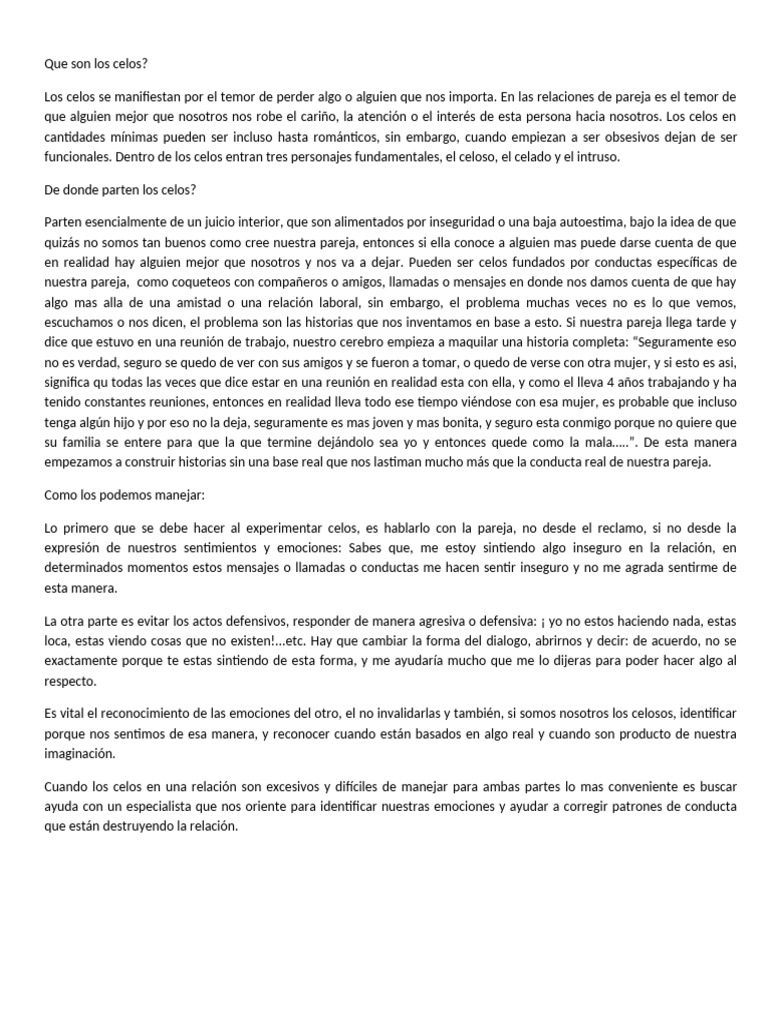 CELOS | PDF | Sicología