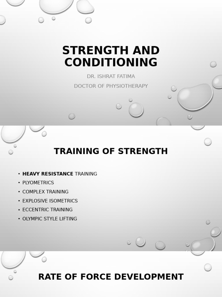 Strength and Conditioning Techniques | PDF | Strength Training | Physical Exercise
