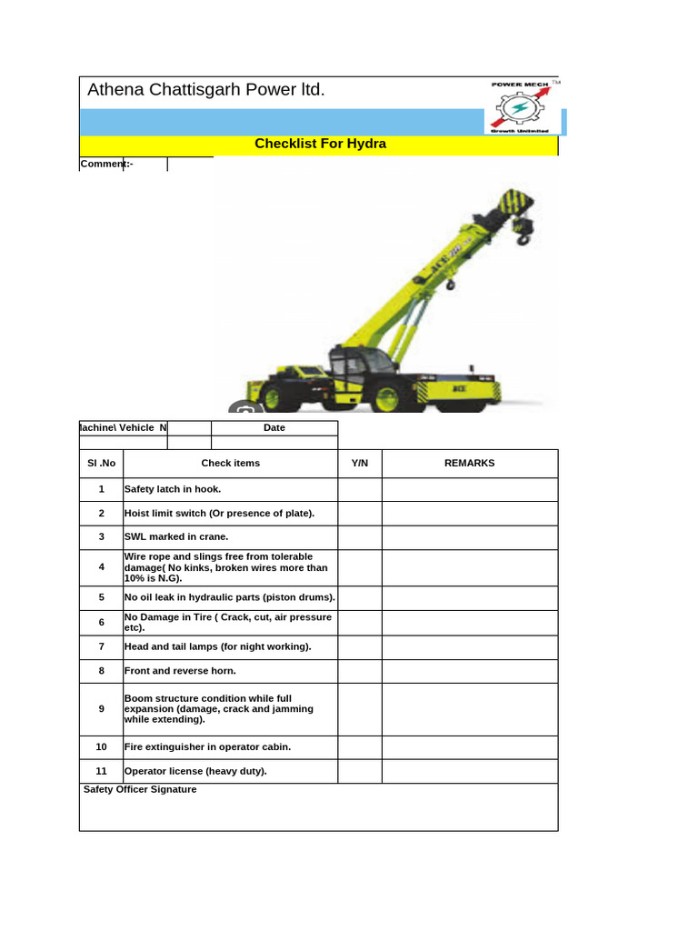 Checklist For Hydra | PDF