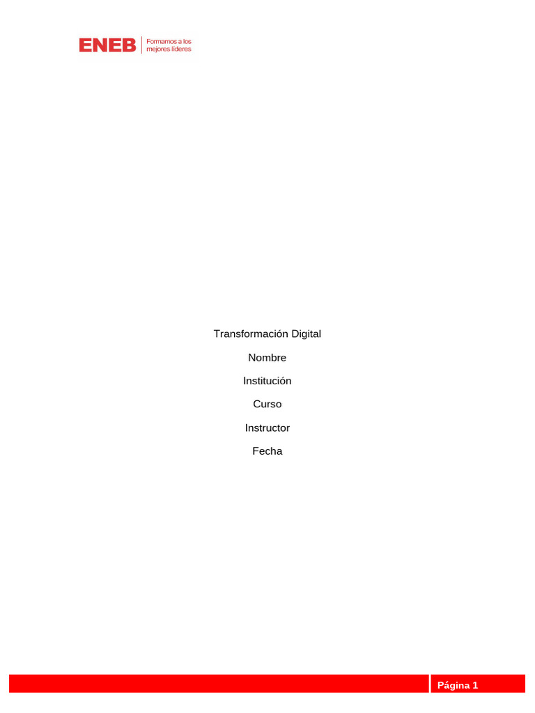 14 TF - Tranformación Digital - EnEB | PDF | Big Data | Planificación de recursos empresariales