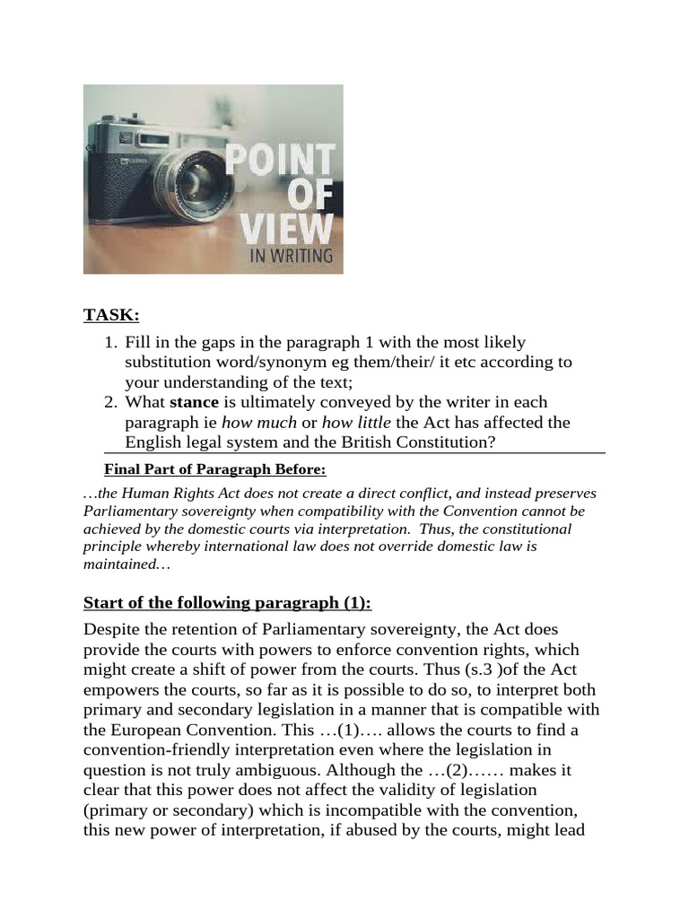HRA Text 2 Paragraphs TASK STUDENTS | PDF | Political Law | Justice