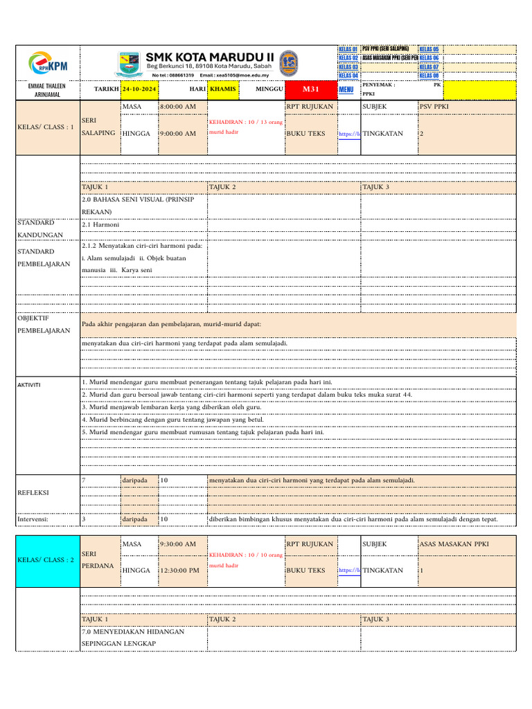 eRPH PPKI SM KPM 21 - 10 - 2024 M31 - KHAMIS | PDF