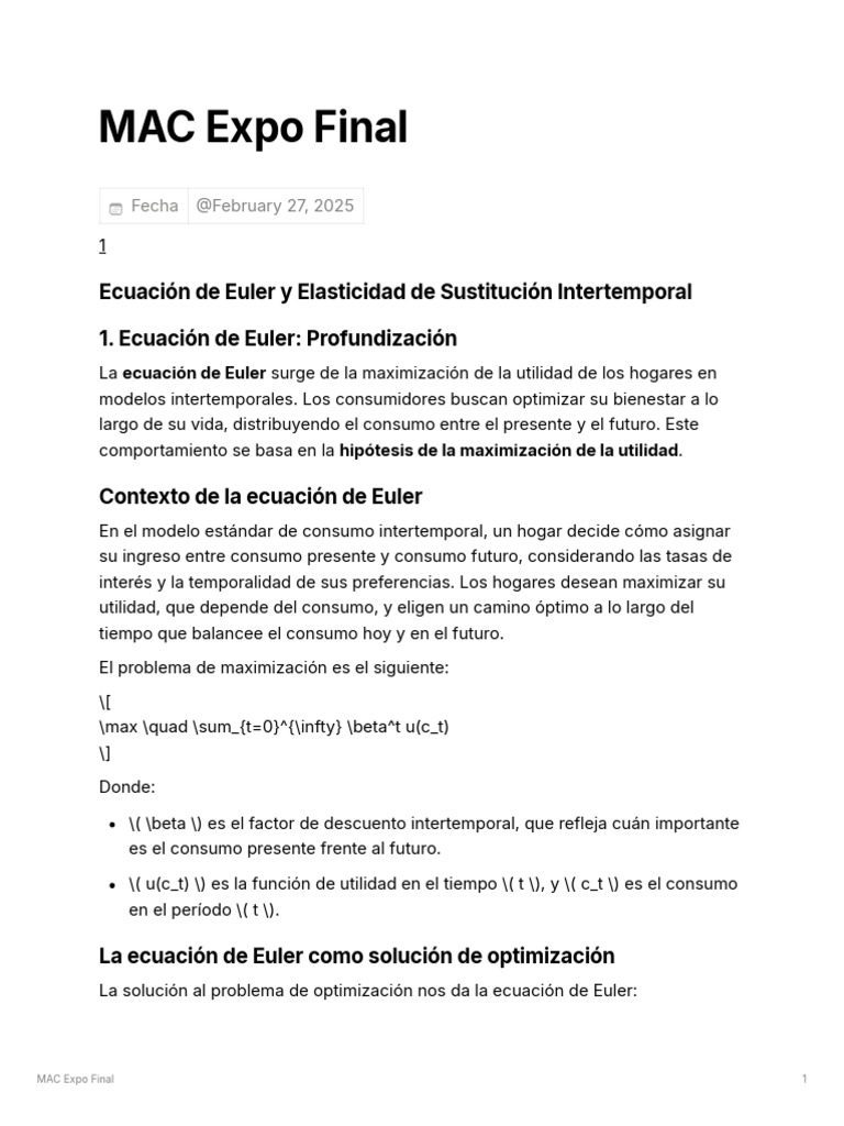 MAC Expo Final | PDF | Elasticidad (economía) | Ciencias económicas