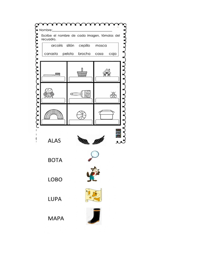 Silabas y Palabras | PDF