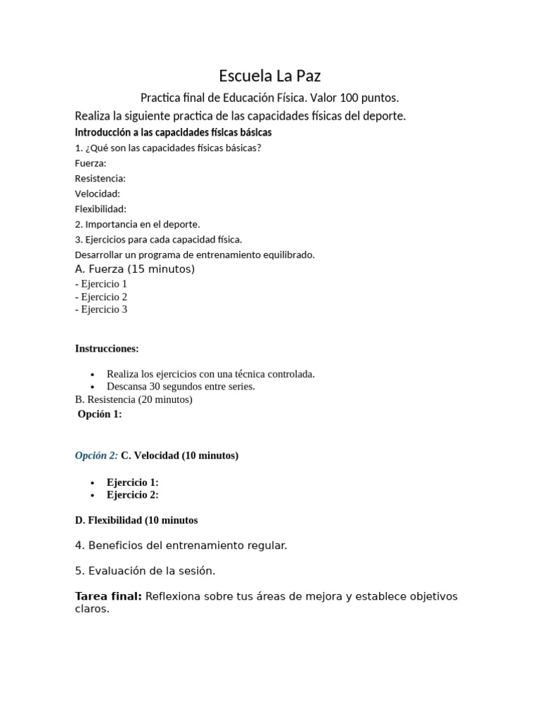 Escuela La Paz | PDF