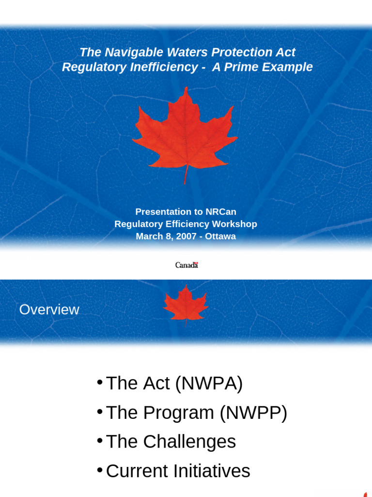 Navigable Waters Prot Act Mar 07 | PDF