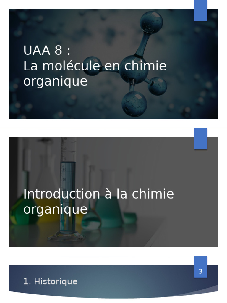 UAA 8 - Chimie Orga - 1 À 18 | PDF | Composés organiques | Carbone