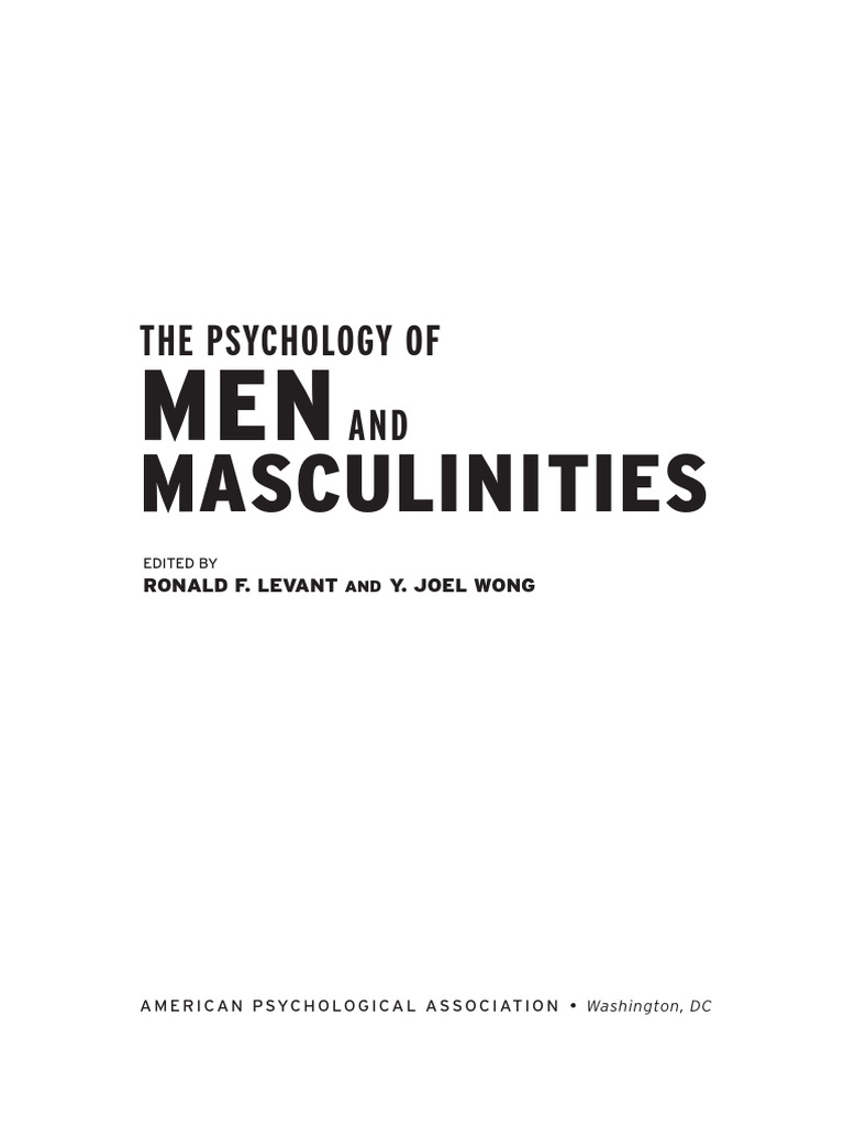 Levant, The Psychology of Men and Masculinities (2017)-1-300 | PDF ...