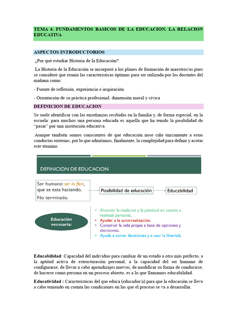 Tema 4 Procesos | PDF | Maestros | Aprendizaje