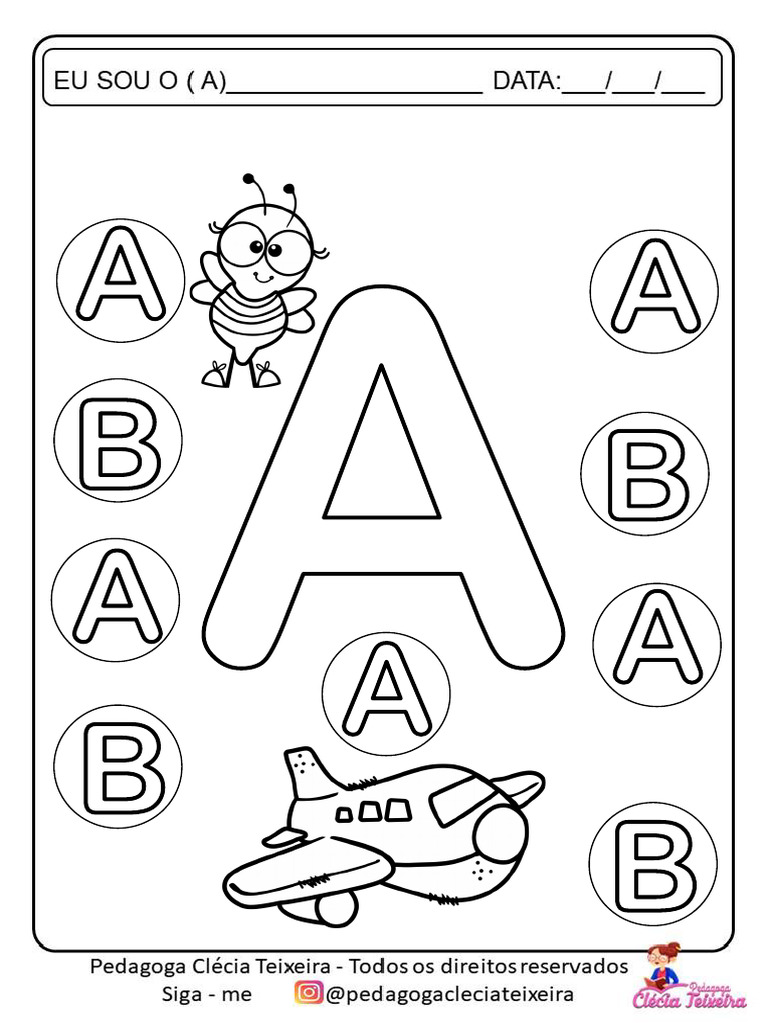 Vamos Colorir As Letras | PDF
