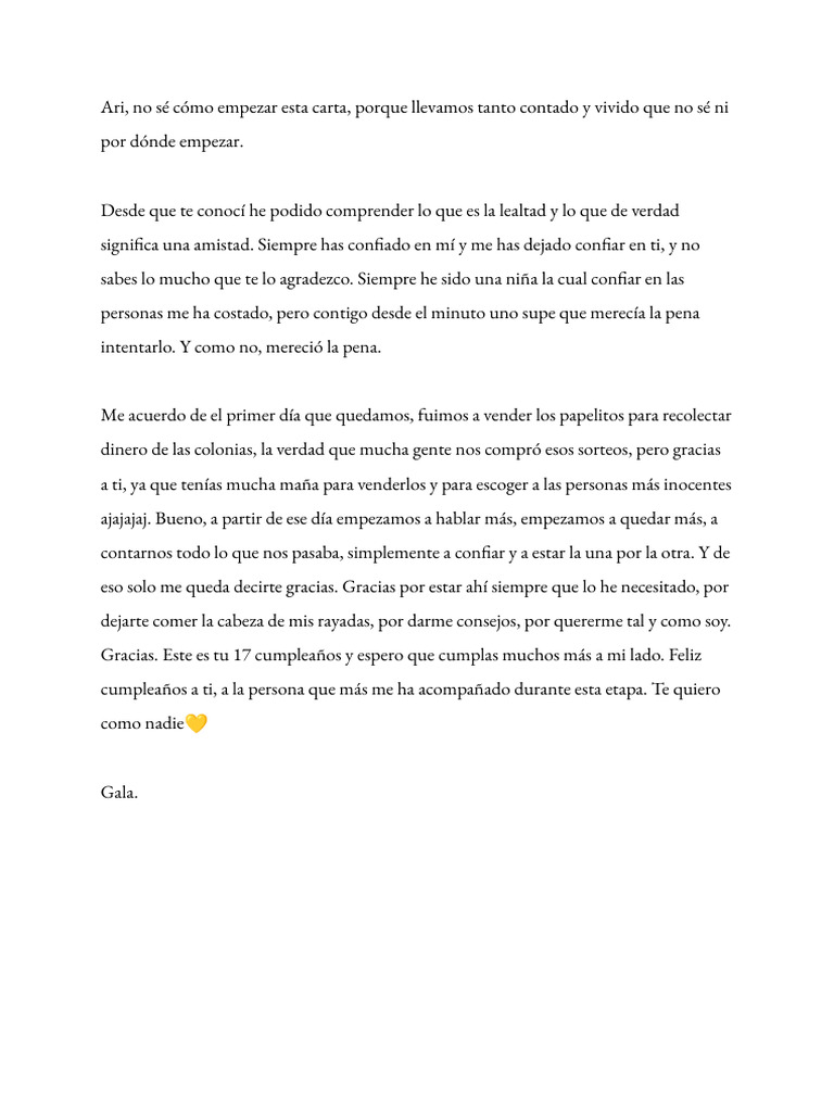 Cumple ari Gala | PDF