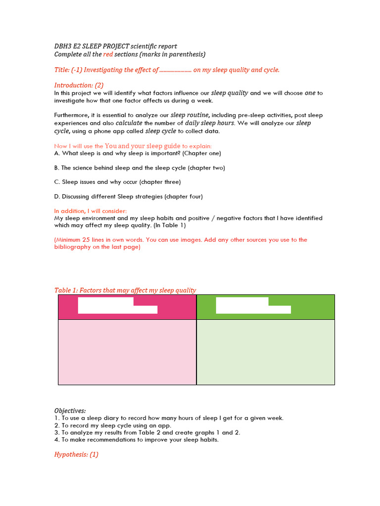 2b. Project Writeup Simple | PDF | Sleep