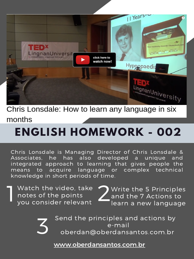 How To Learn Any Language in Six Months - Chri | PDF