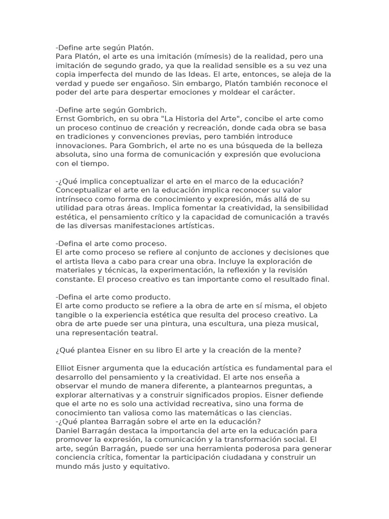 Arteeeeee | PDF | Pensamiento | Educación en artes visuales