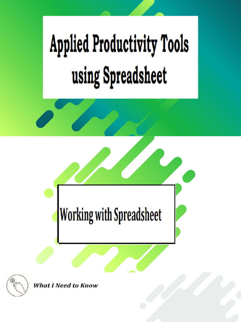 Productivity Spreadsheet | PDF