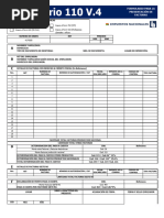 Formulario 110 V.4: Formulario para La Presentacion de Facturas | PDF
