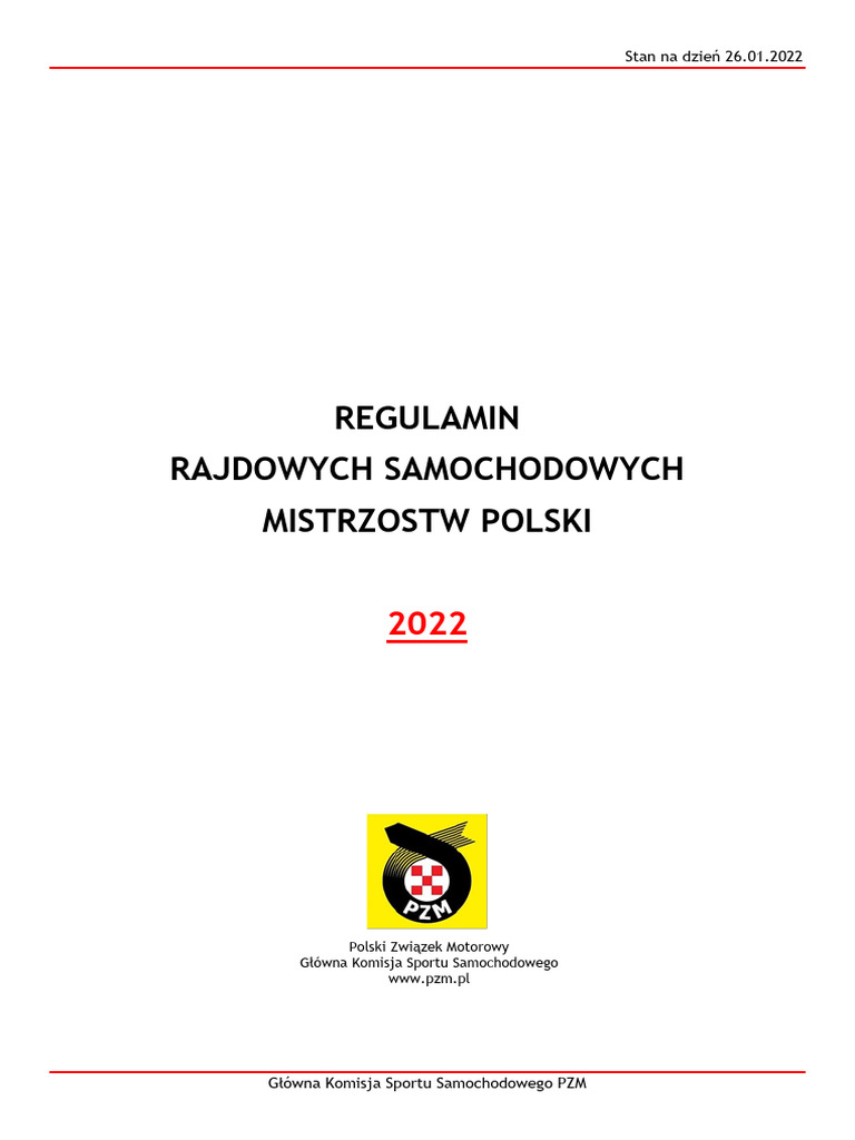 Regulamin RSMP 2022 | PDF
