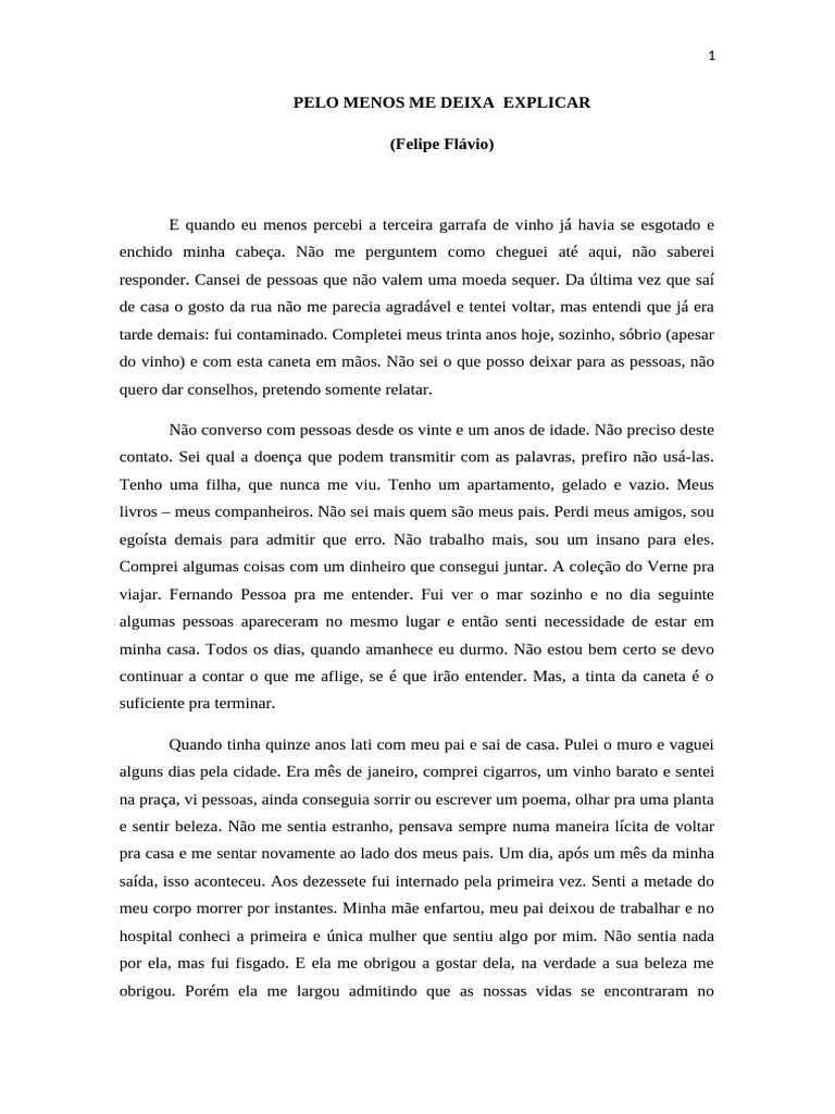 Pelo Menos Me Deixa Explicar | PDF | Dinheiro | Vinhos