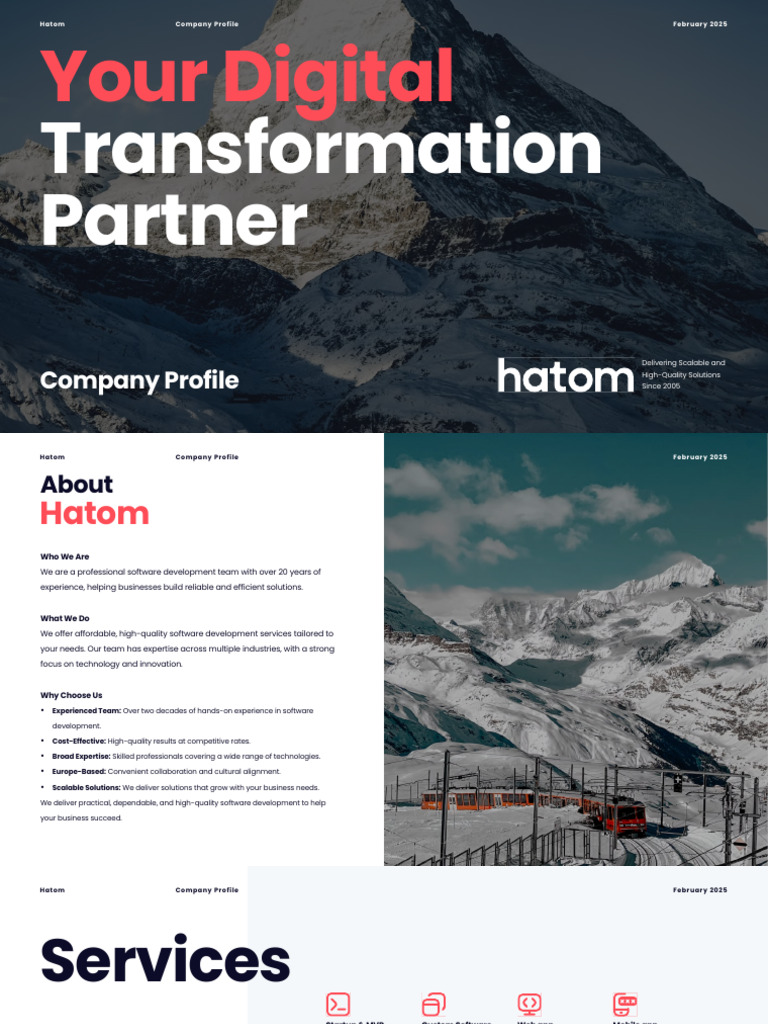 Company Profile - Hatom 2025 | PDF | Postgre Sql | Databases