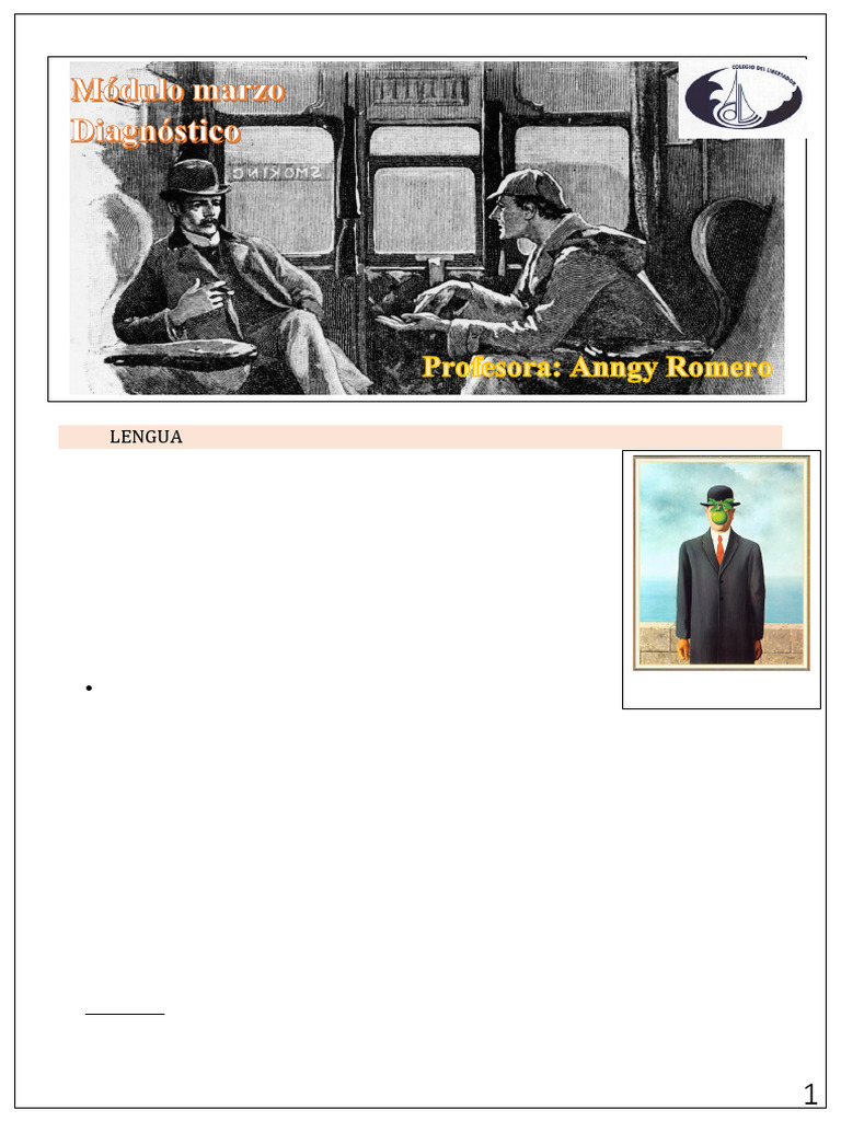 M-Dulo Marzo Diagn-Stico | PDF | Narración | Lingüística