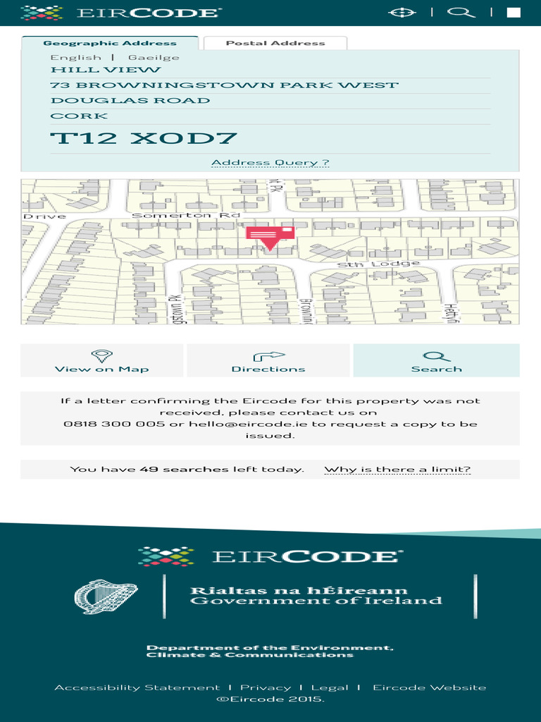 Find or Check An Eircode | PDF
