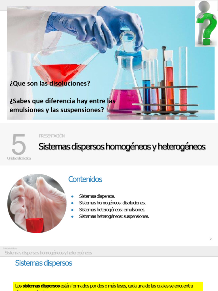 UT. 5 I. SISTEMAS HOMOGENEOS- SOLUCIONES ...