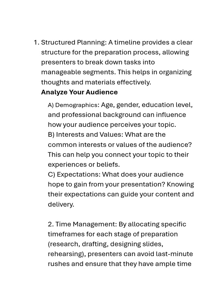 Structured Planning | PDF