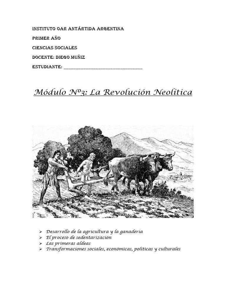 M-dulo 3 | PDF | Agricultura | Neolítico