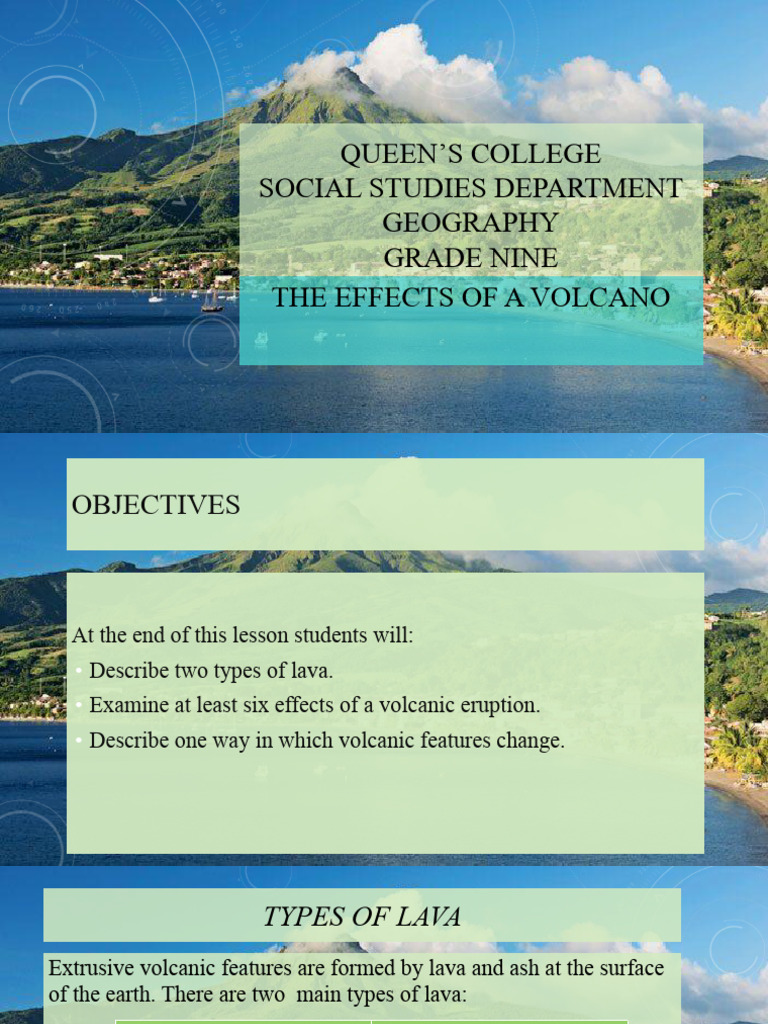 Term 1 - Volcanoes-Effects | PDF | Volcano | Lava