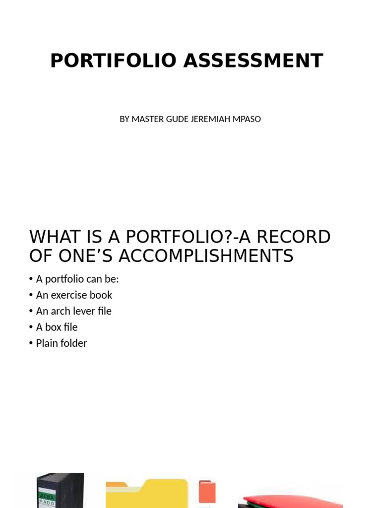 Portfolio Assessment Guidelines for Educators | PDF | Learning | Teaching