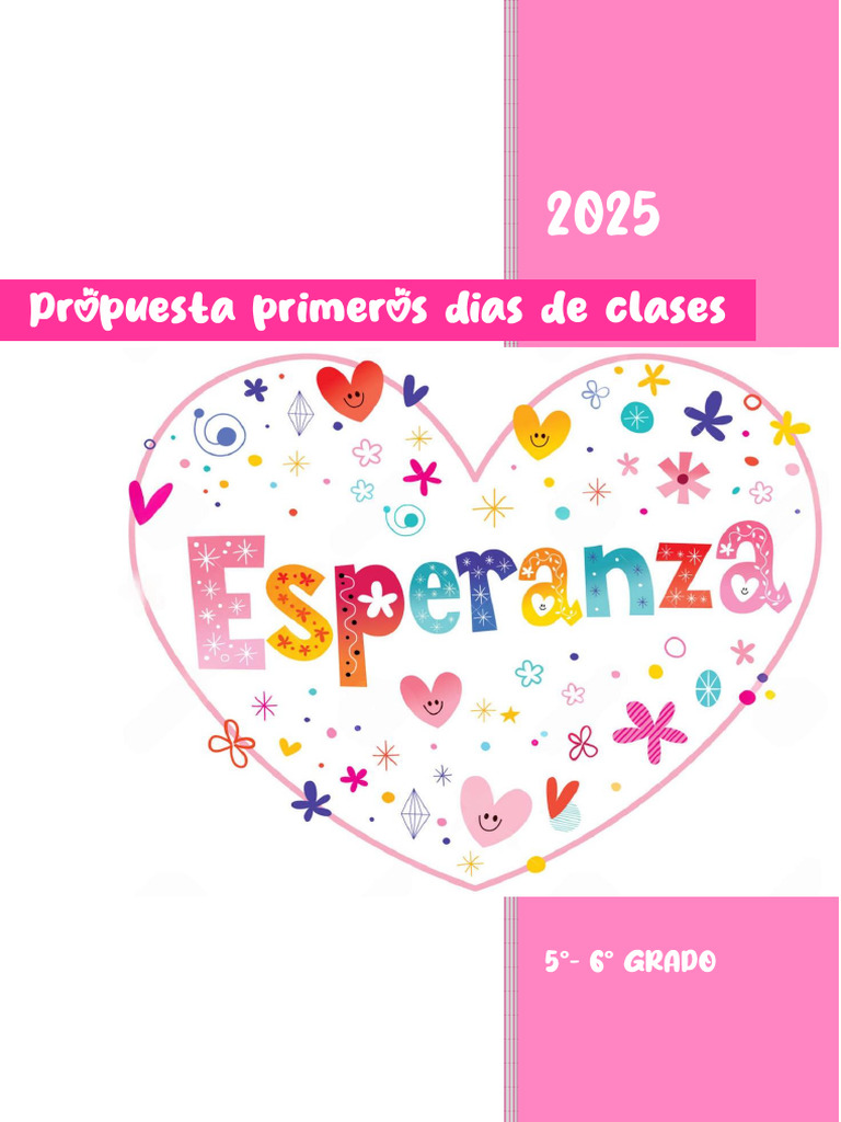 Primer Día de Clases 5 y 6 Grado | PDF