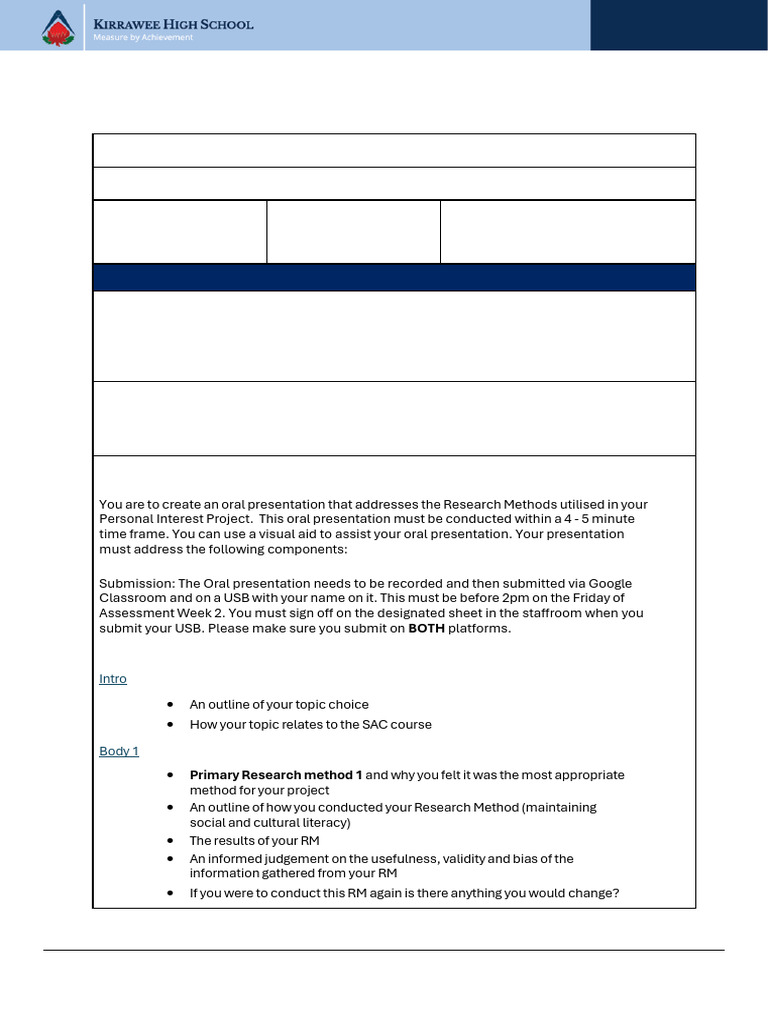 Assessment Task 2 2025 (2) | PDF | Validity (Statistics) | Information