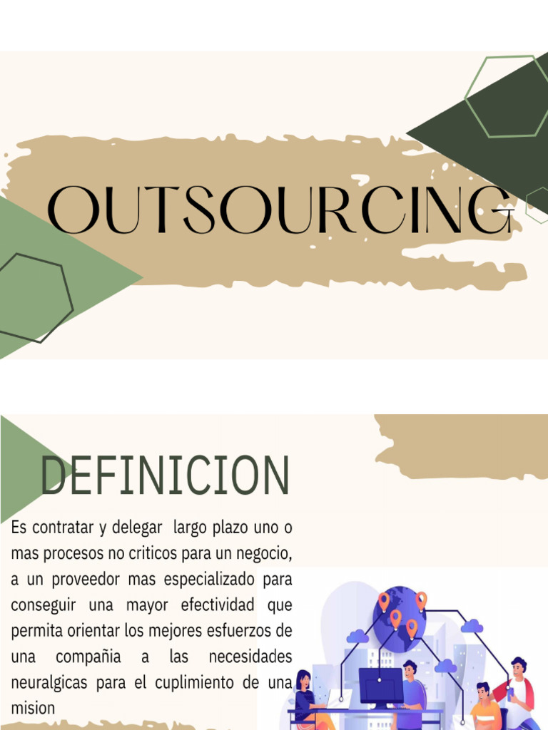 Ventajas y Desventajas del Outsourcing | PDF